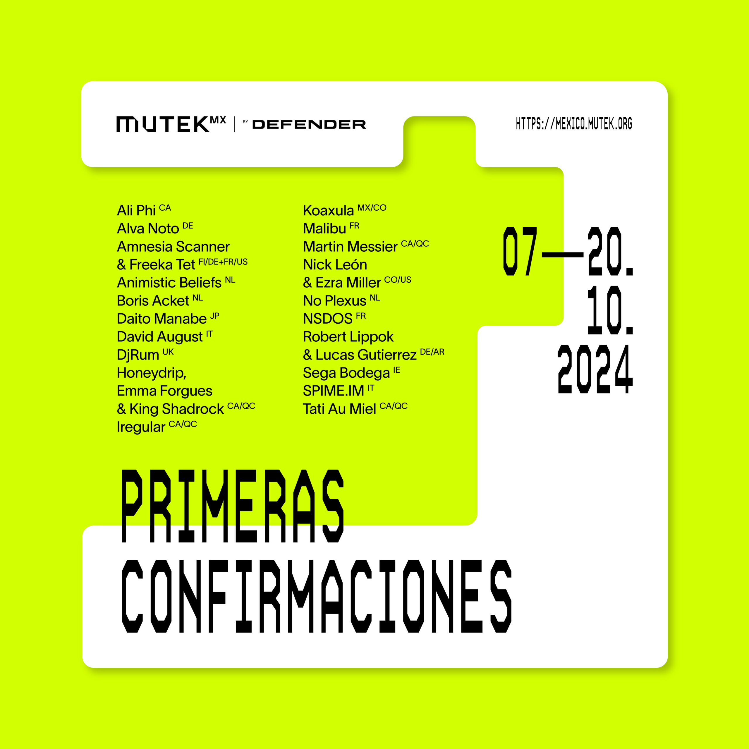 MUTEK México 2024: Celebrando 20 años de Innovación Musical y Tecnológica - Digger.mx