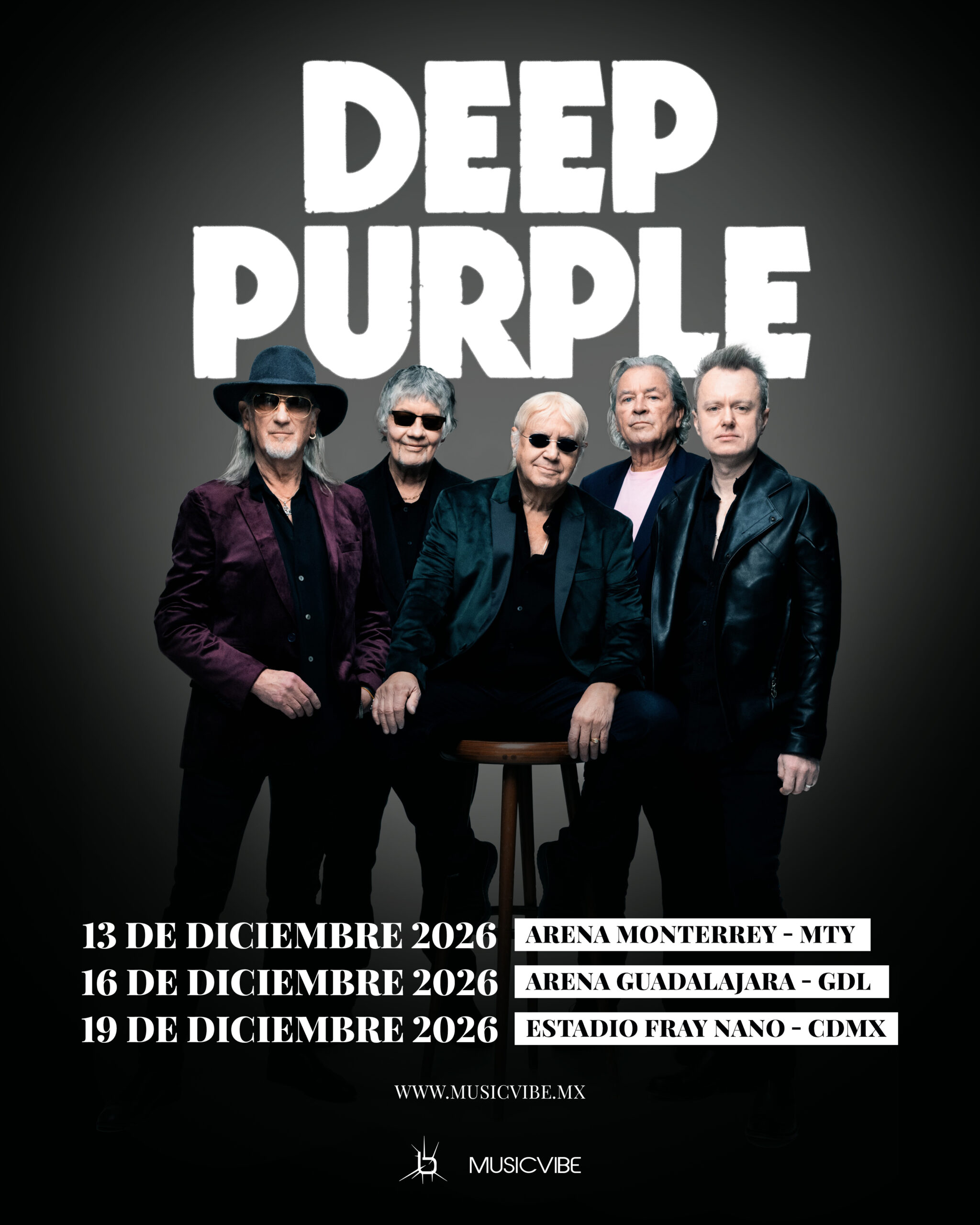 Deep Purple anuncia su regreso a México con gira en 2026 - Digger.mx